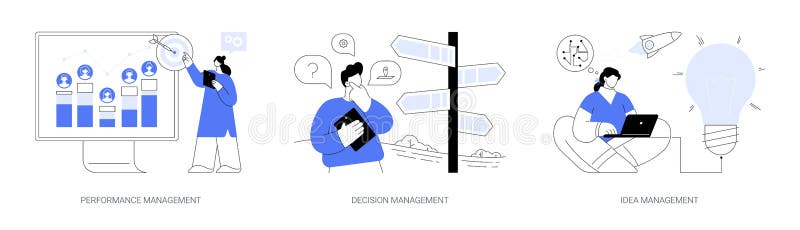 Business Efficiency Abstract Concept Vector Illustrations. Stock Vector ...