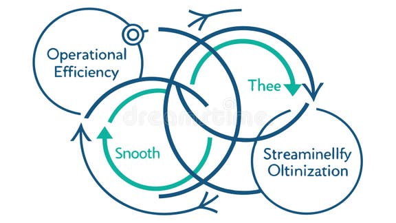 Business Efficiency: Streamlining and Optimization Chart, Vector Design Generative AI Stock ...