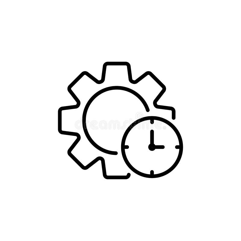 Business Efficiency Vector Graphics Outline Icon Eps 10 Stock Vector ...