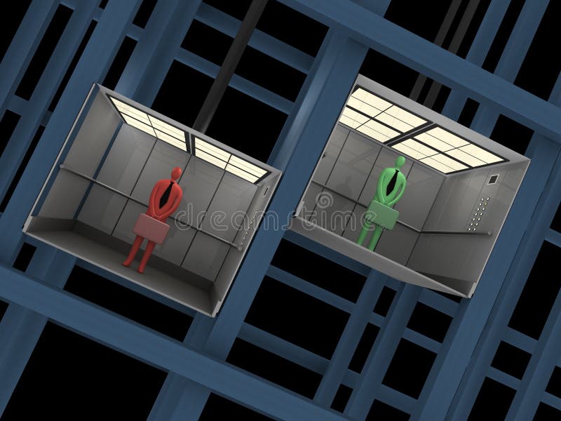 3d Elevator #1 stock illustration. Illustration of floor - 615651