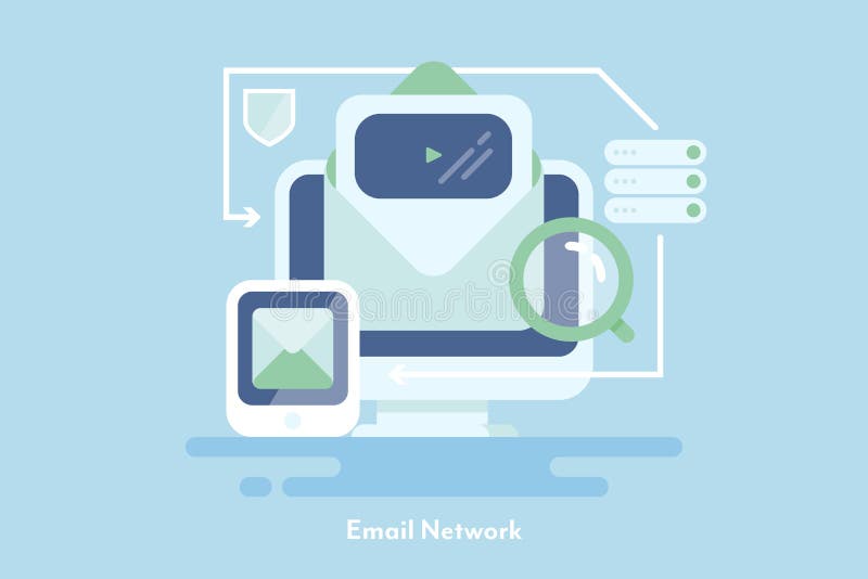 Business Email with Secure Networking Data Center. Cloud Computing and ...