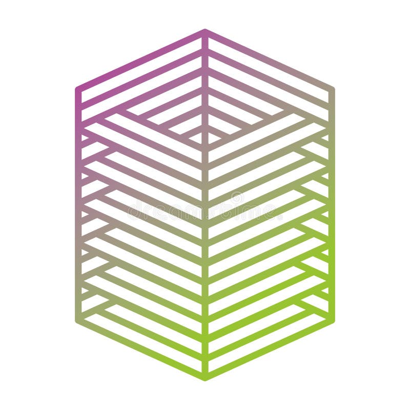 Business Emblem with Square Shape Stock Illustration - Illustration of ...