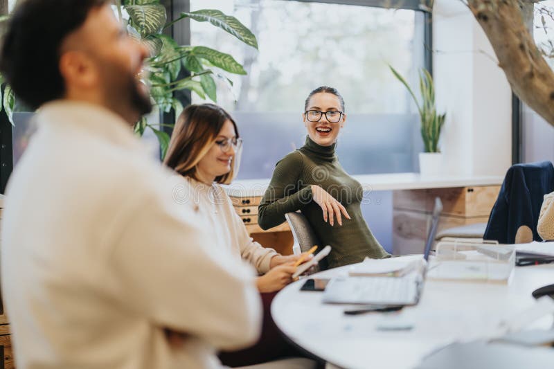 Successful Multi Generational Group Collaborating and Brainstorming ...