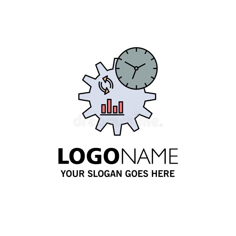 Business, Engineering, Management, Process Flat Color Icon Vector Stock ...