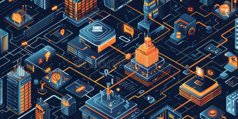 Business Environment Featuring a Detailed Layout Pattern. Stock ...