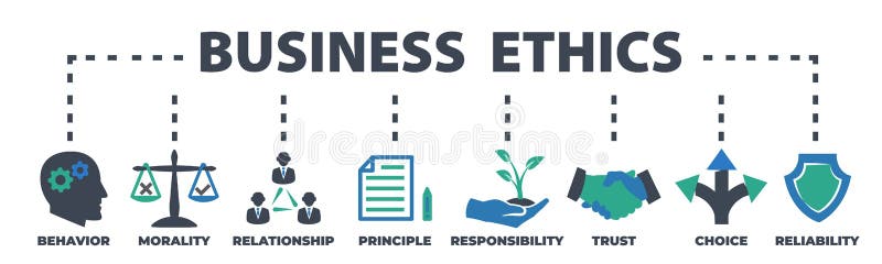 Business Ethics. Concept with Icons and Signs Stock Vector ...