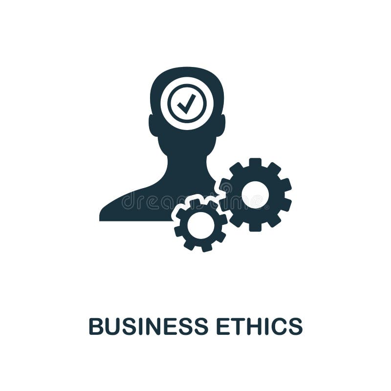 Business Ethics Icon. Monochrome Style Design from Business Ethics Icon ...