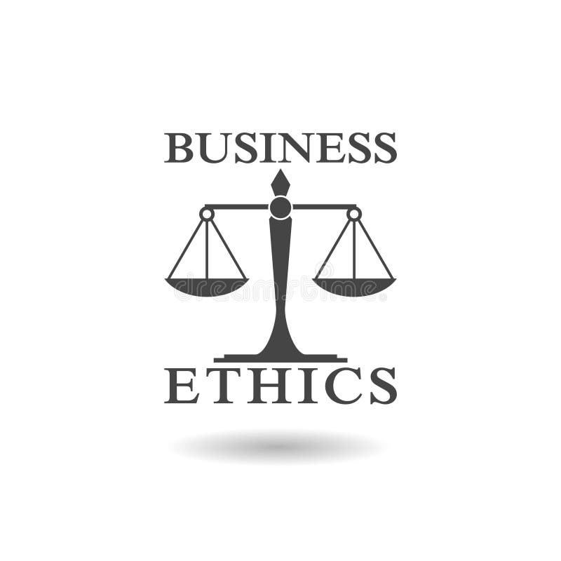 Business Ethics Icon with Shadow Stock Vector - Illustration of ...