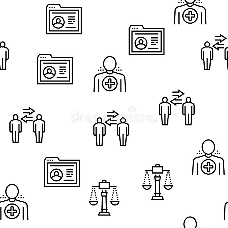 Business Ethics Moral Vector Seamless Pattern Stock Vector ...