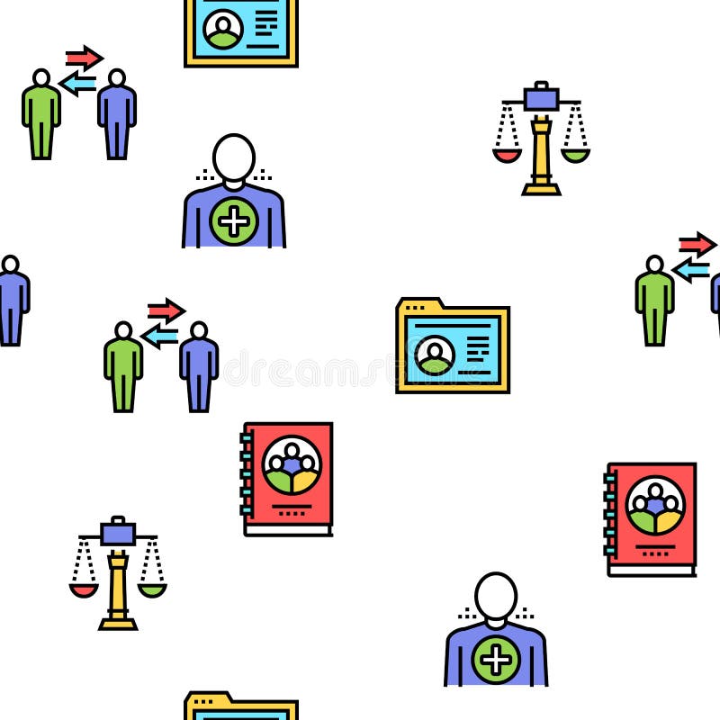 Business Ethics Moral Vector Seamless Pattern Stock Vector ...