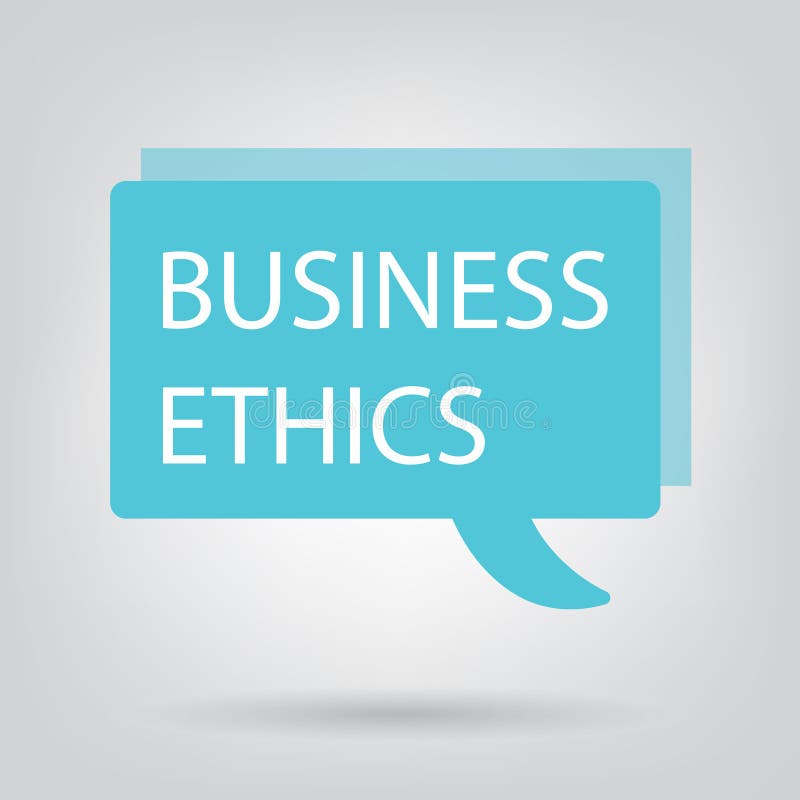 Ethics speech bubble. stock vector. Illustration of word - 153820356