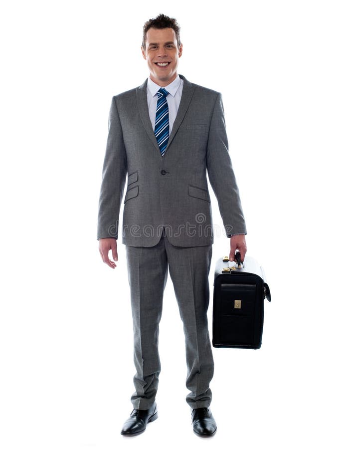 Business Executive Holding Briefcase Stock Photo - Image of ...