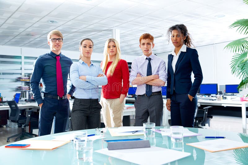 Executive Business People Team Meeting at Office Stock Image - Image of ...