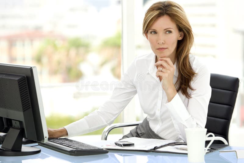 Business Executive Officers at Work Stock Photo - Image of listening ...