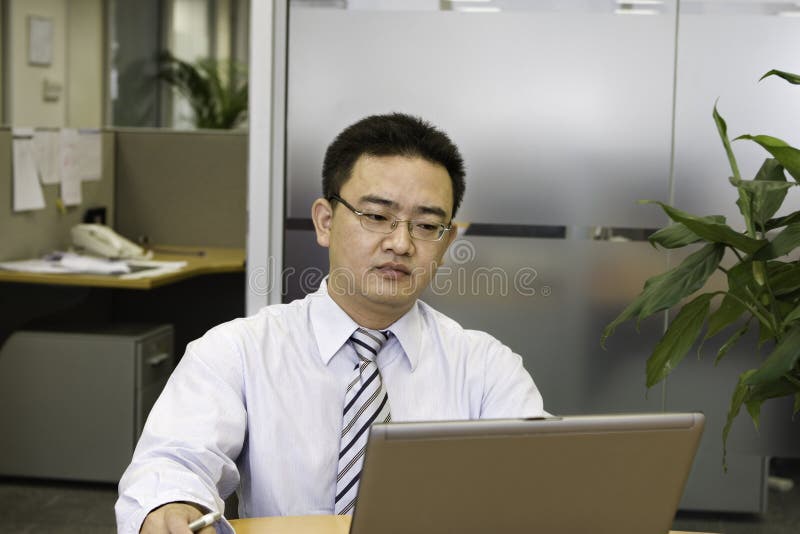 Business executive at work stock image. Image of manager - 8163055