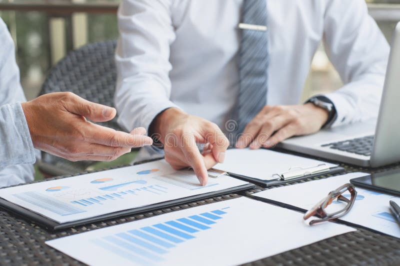 Business Executives Meeting with Data of Sales Performance at a Modern ...