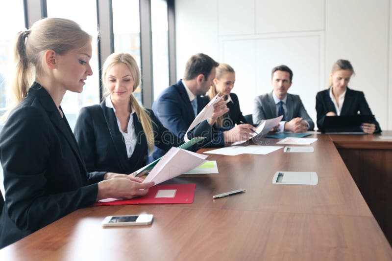 Business Executives at Meeting Stock Photo - Image of corporate ...
