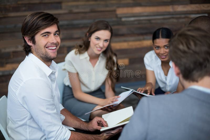 Business Executives Working in Office Stock Photo - Image of occupation ...