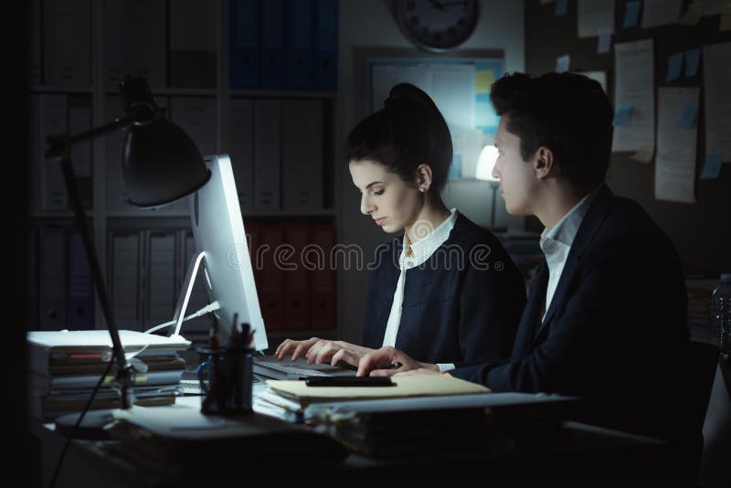 Business Executives Working in the Office Stock Photo - Image of ...