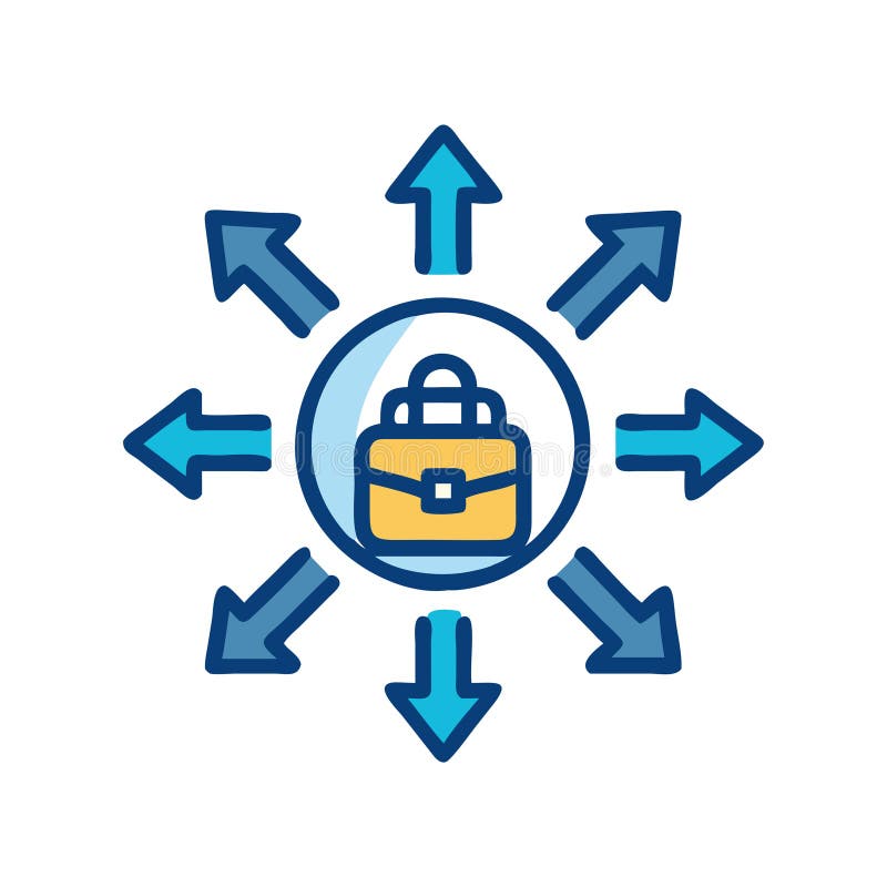 Business Expansion Opportunities Icon Stock Vector - Illustration of ...