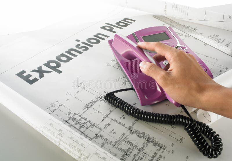 Business expansion plan stock photo. Image of telephone - 3651786