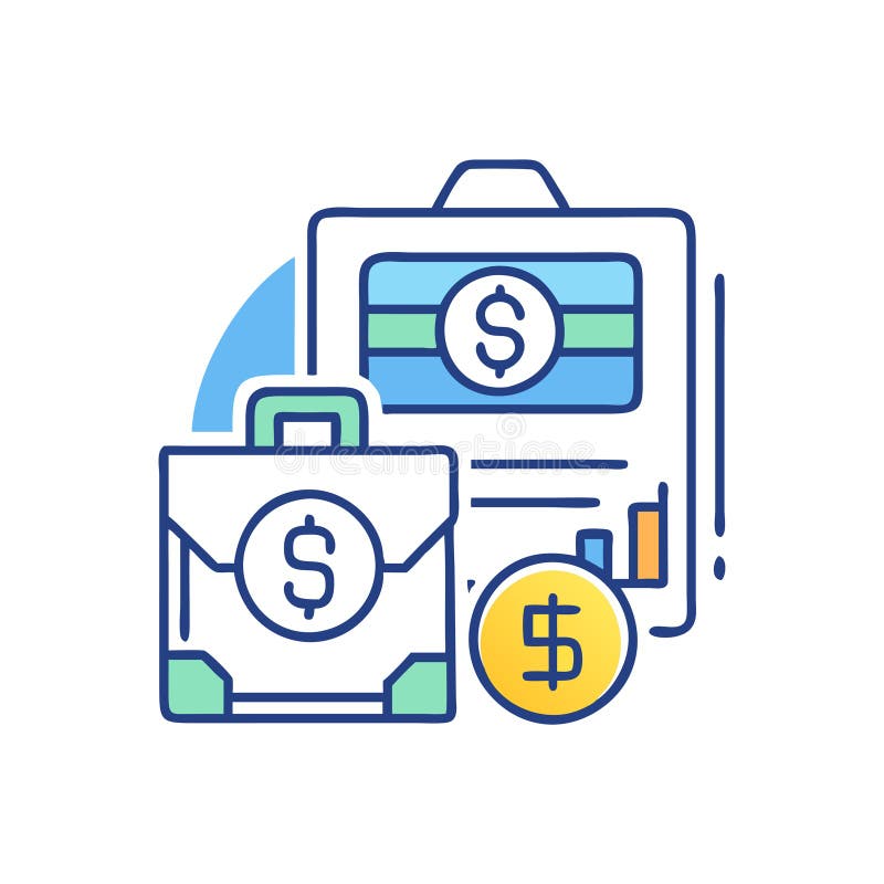 Business Expenses Icon stock vector. Illustration of people - 352795652