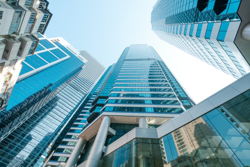 Business Facade, Office Building Real Estate Stock Image - Image of ...