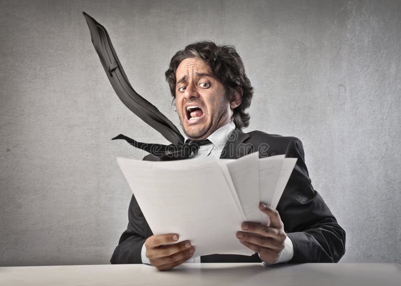 Scared businessman stock image. Image of expression, fraid - 35811489