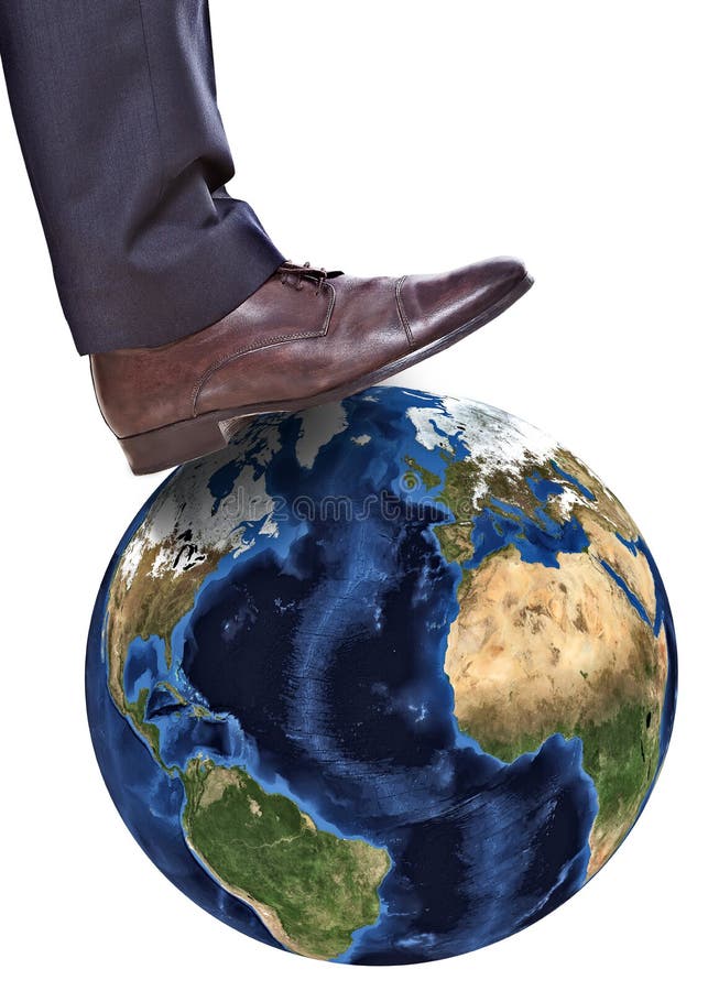 Business feet on earth stock image. Image of direction - 30361157
