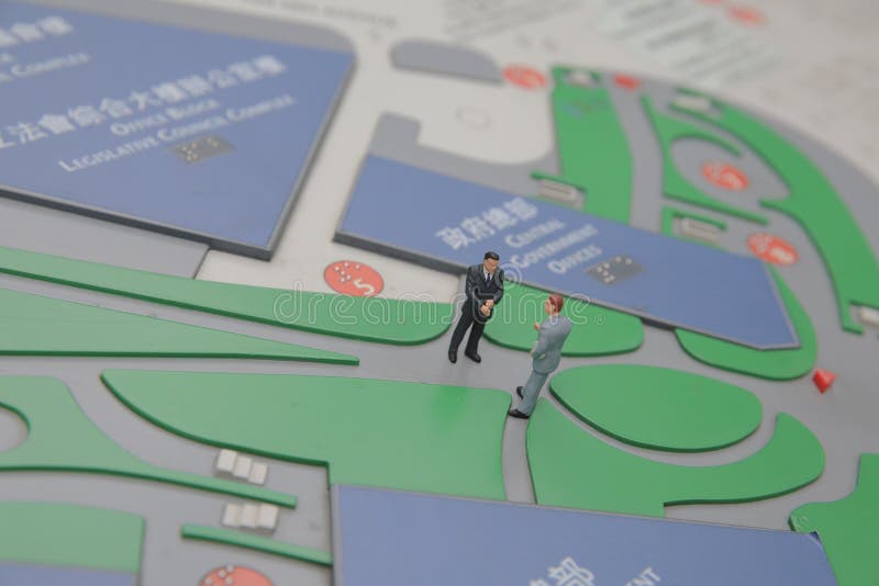The Business Figure on the City Map Editorial Image - Image of male ...