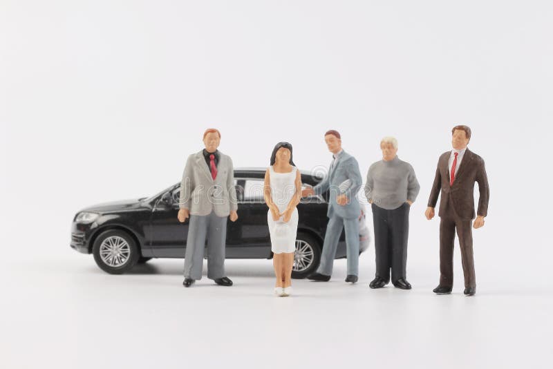 Business Figure at Meeting with Car Stock Photo - Image of person ...