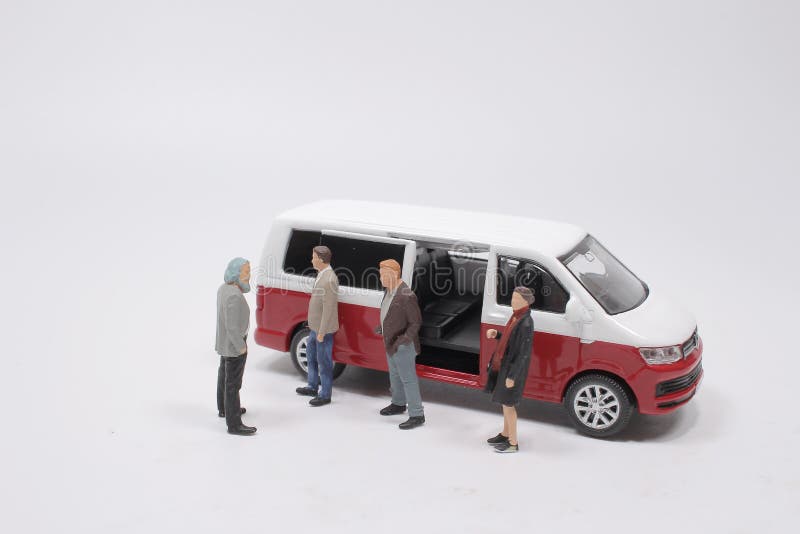 A Business Figure with the Toy Car Stock Image - Image of business ...