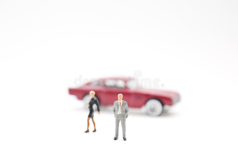 Business Figure and Toy Car Stock Image - Image of figurine, trip: 93965707