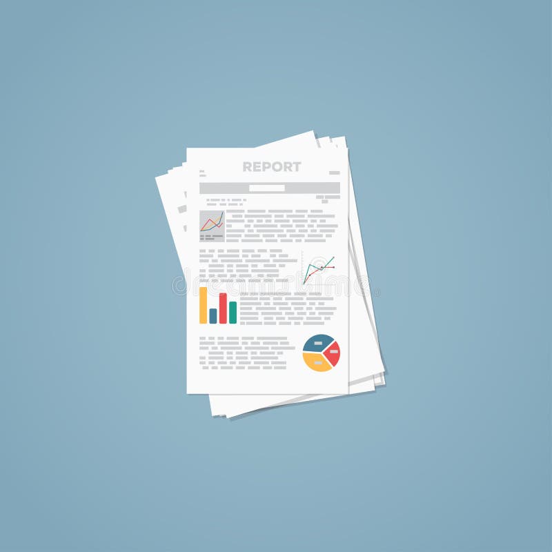 Business file report stock vector. Illustration of information - 74175869
