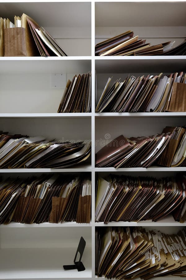 Files on Shelf stock image. Image of organized, stack - 3593655