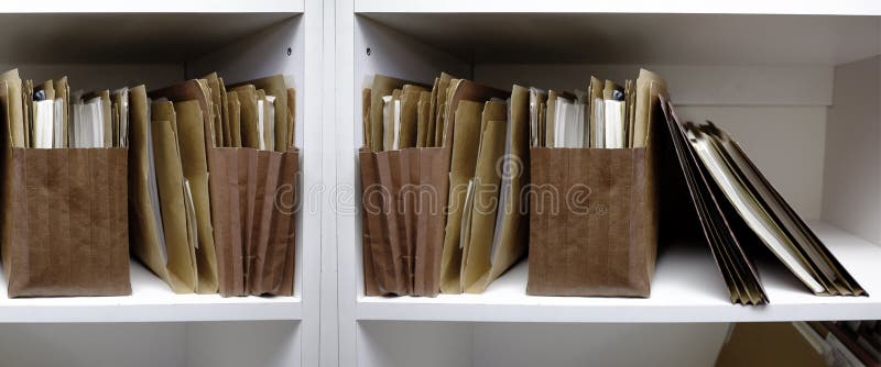 Files on Shelf stock image. Image of shelves, store, archive - 4134571