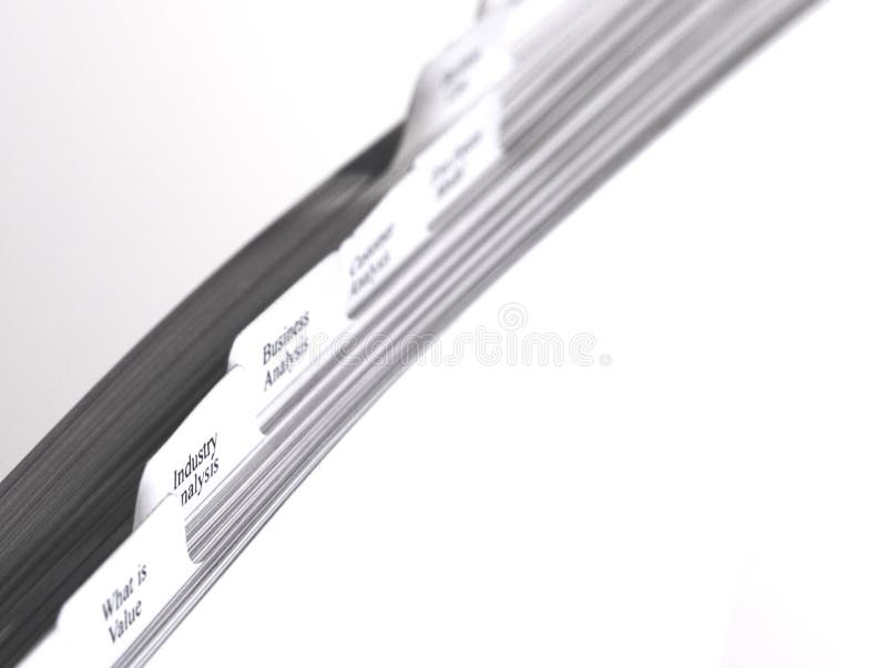 Business files with tabs stock photo. Image of industry - 12005698