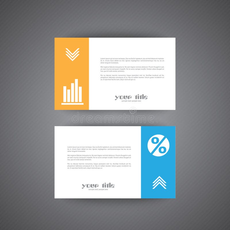 Modern Business Card Template with Flat Mobile User Interface Stock ...