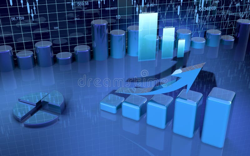 Business Finance Chart, Diagram, Bar, Graphic Stock Illustration ...