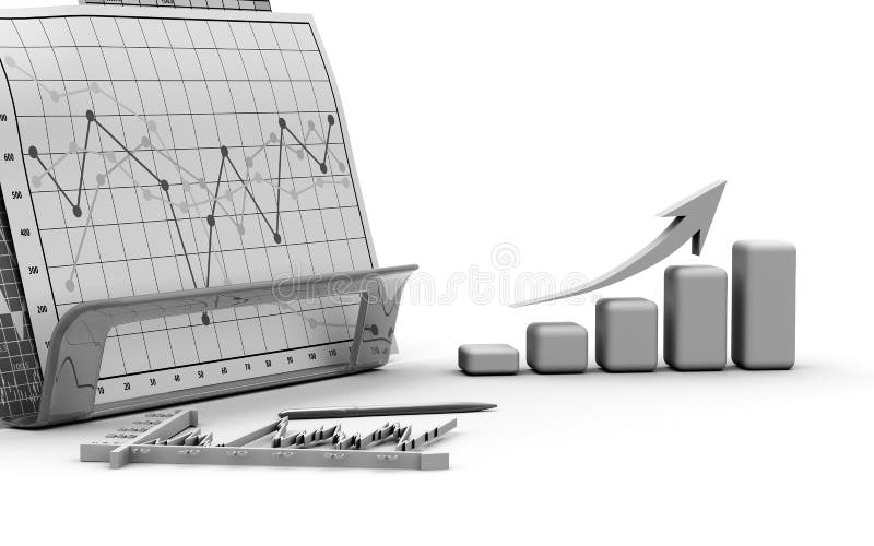 Business Finance Chart, Diagram, Bar, Graphic Stock Illustration ...