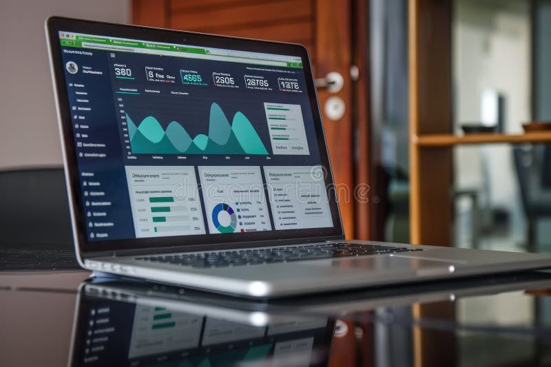 Business Finance Chart Document Report. Generative AI Stock Image ...