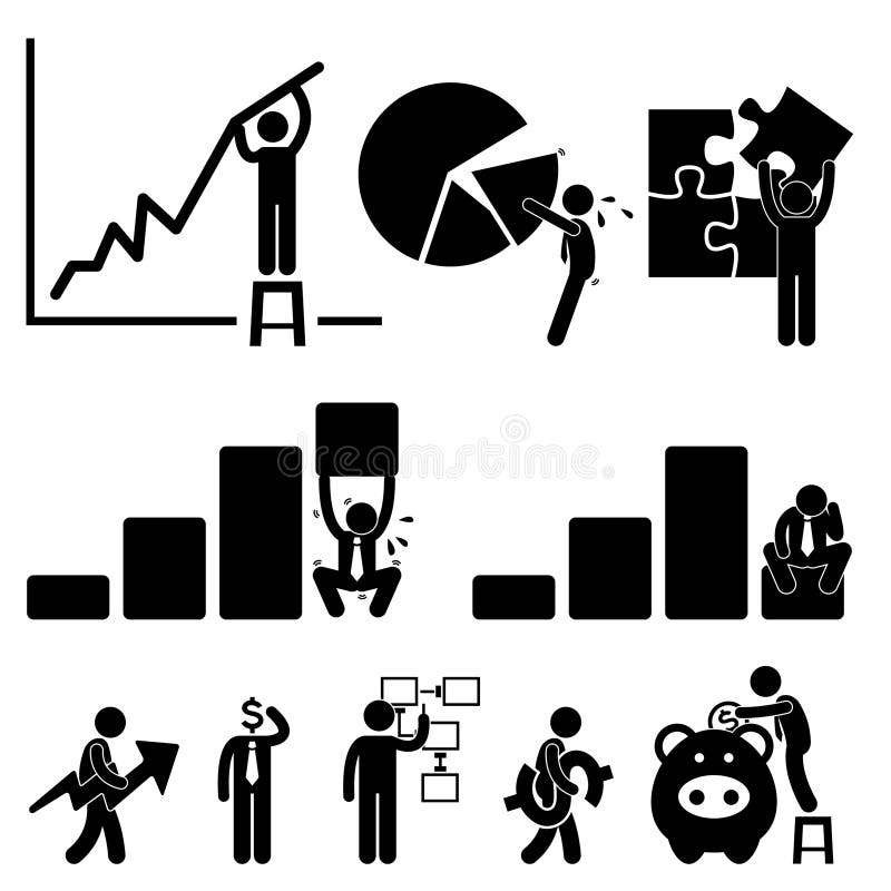 Business Finance Office Workplace People Man Work Stock Vector ...