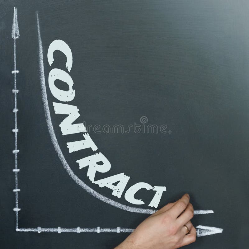 A Graph is Drawn on the Board and it is Written - CONTRACT Stock Image ...