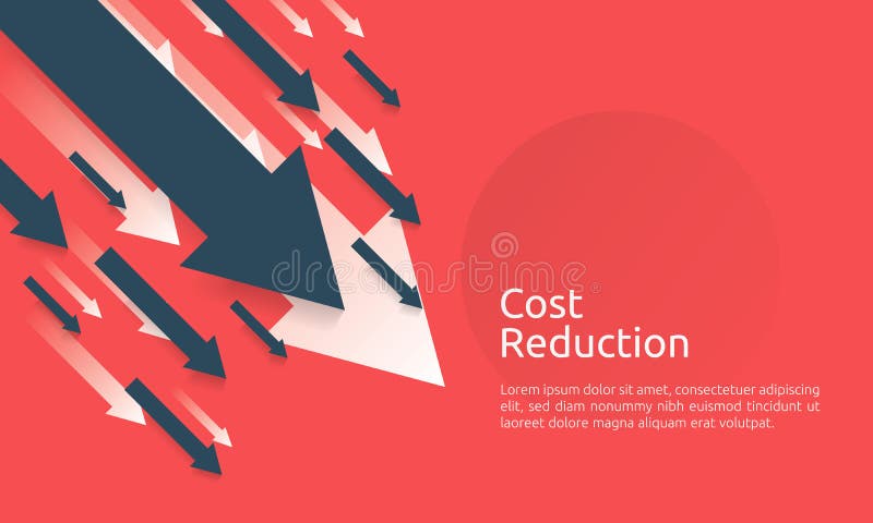 Business Finance Crisis Concept. Money Fall Down Symbol. Arrow Decrease ...