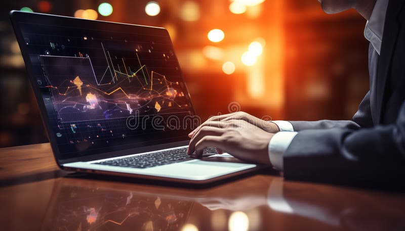 Business Finance Data Analytics Graph Chart Report Stock Illustration ...