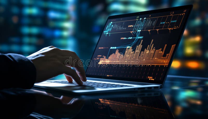 Business Finance Data Analytics Graph Chart Report Stock Photo - Image ...