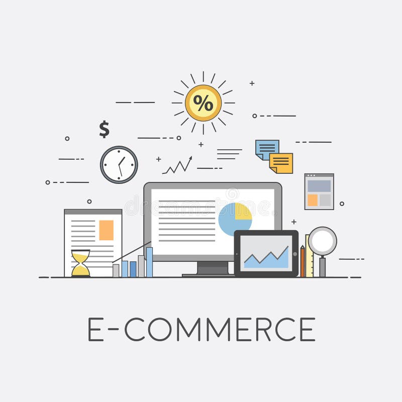 Business and Finance. Digital Technologies. E-commerce. Charts and ...