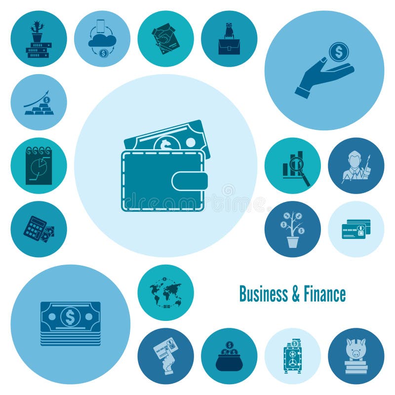 Business and Finance Icon Set Stock Vector - Illustration of finance ...