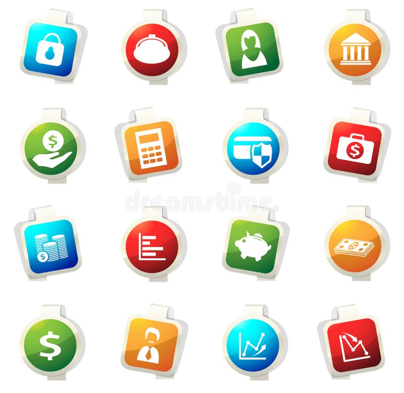 Business and Finance Icons stock vector. Illustration of currency ...