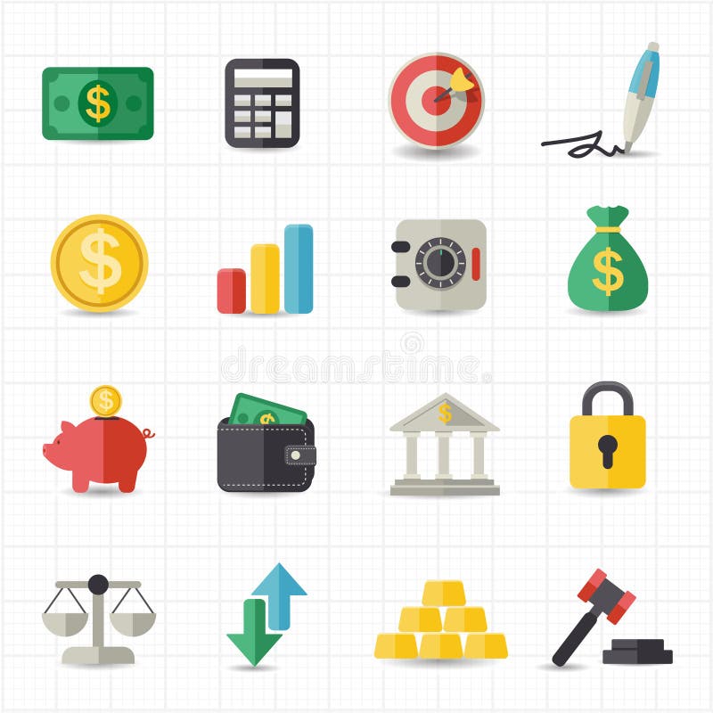 Finance Stock and Economy Icon Stock Vector - Illustration of business ...